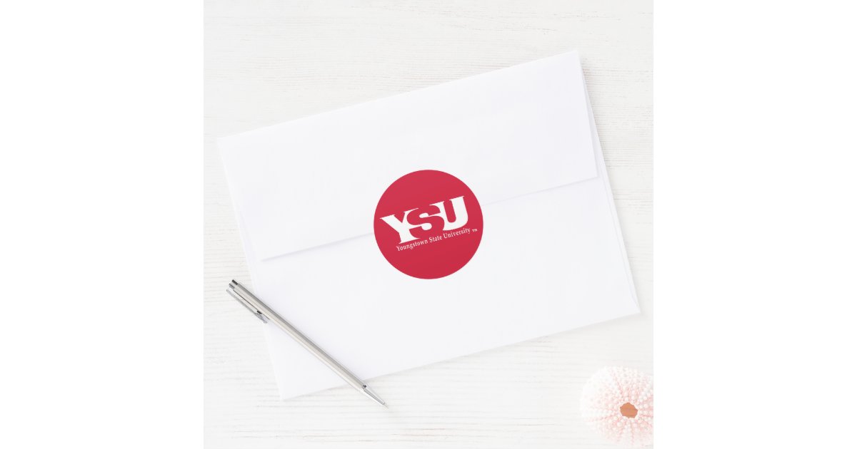 YSU CLASSIC ROUND STICKER | Zazzle