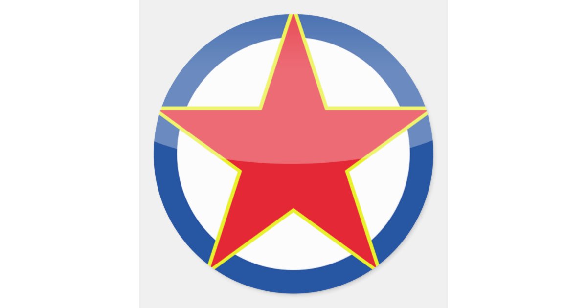 Yugoslavia - retro classic round sticker | Zazzle