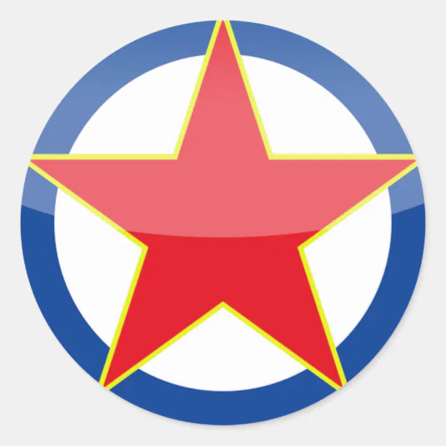 Yugoslavia - retro classic round sticker | Zazzle