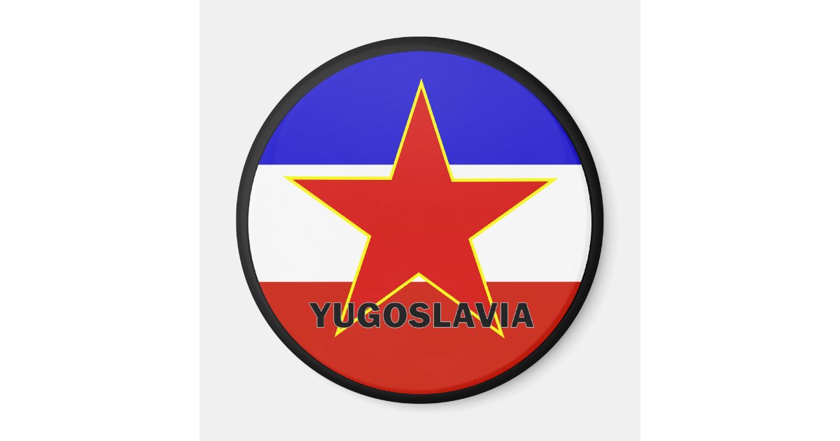 Yugoslavia Roundel quality Flag Magnet | Zazzle