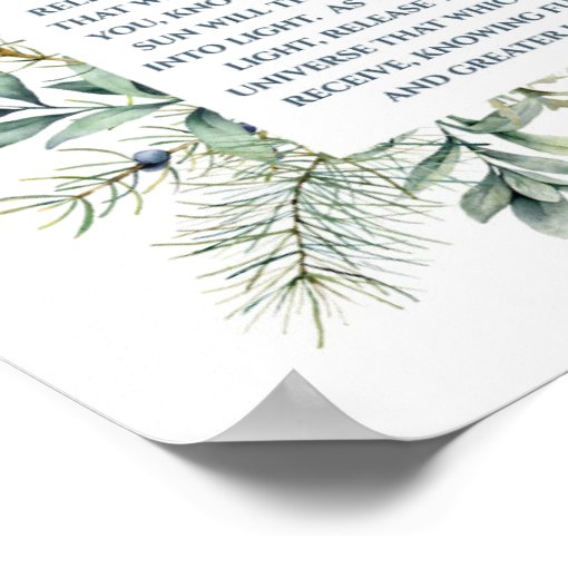 "Yule Blessing" Poster | Zazzle