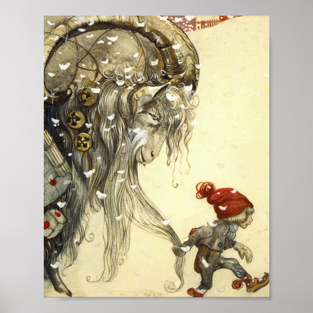 Yule Goat John Bauer Poster | Zazzle