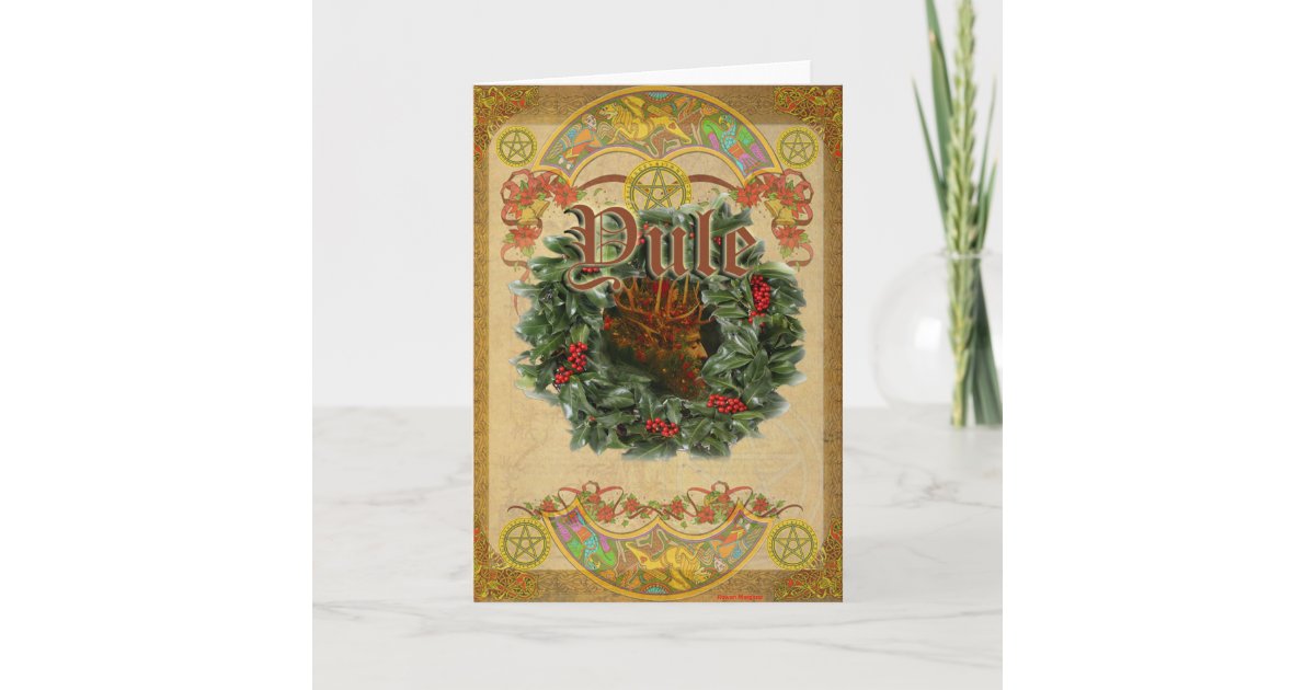 Yule Greeting Card | Zazzle