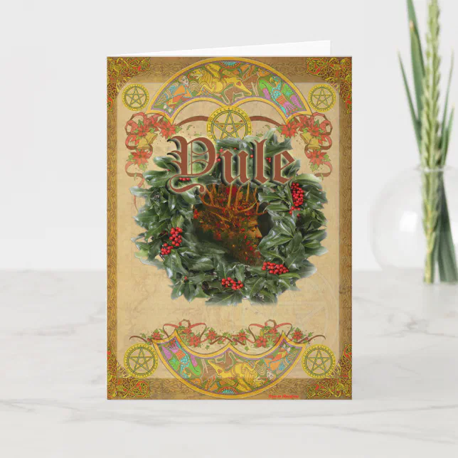 Yule Greeting Card | Zazzle