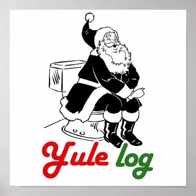 YULE LOG -.png Poster | Zazzle