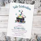 Yule Winter Solstice Witch Cauldron Holly Snow Invitation | Zazzle