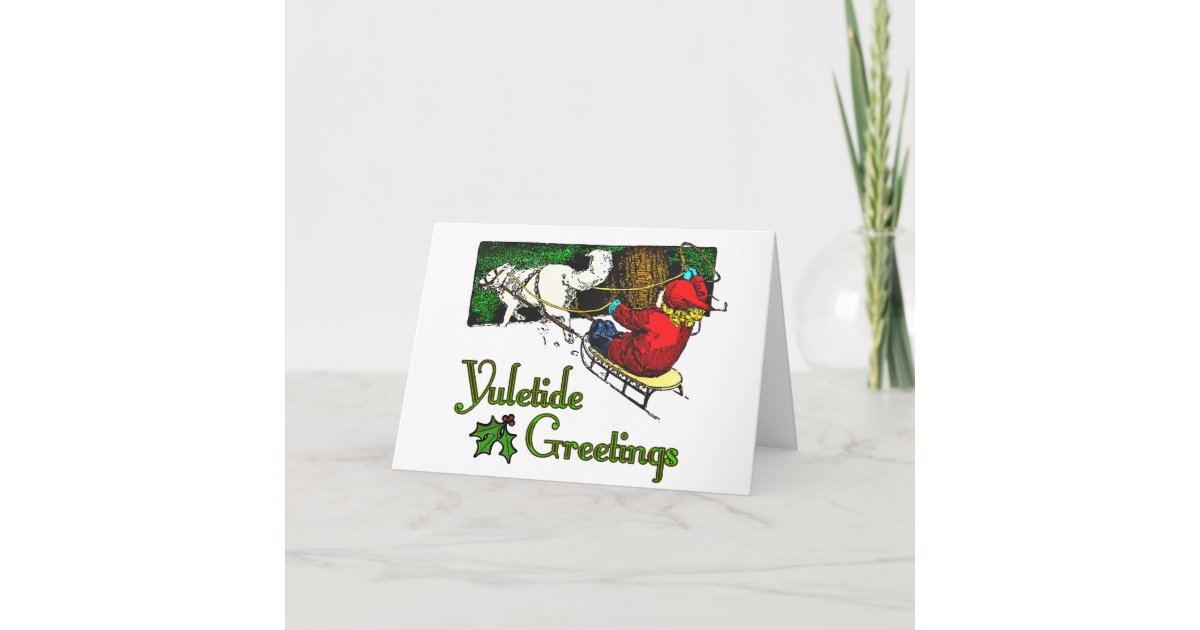 Yuletide Greetings Card | Zazzle