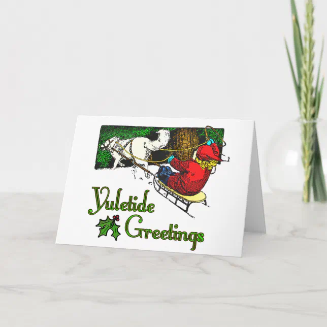 Yuletide Greetings Card | Zazzle