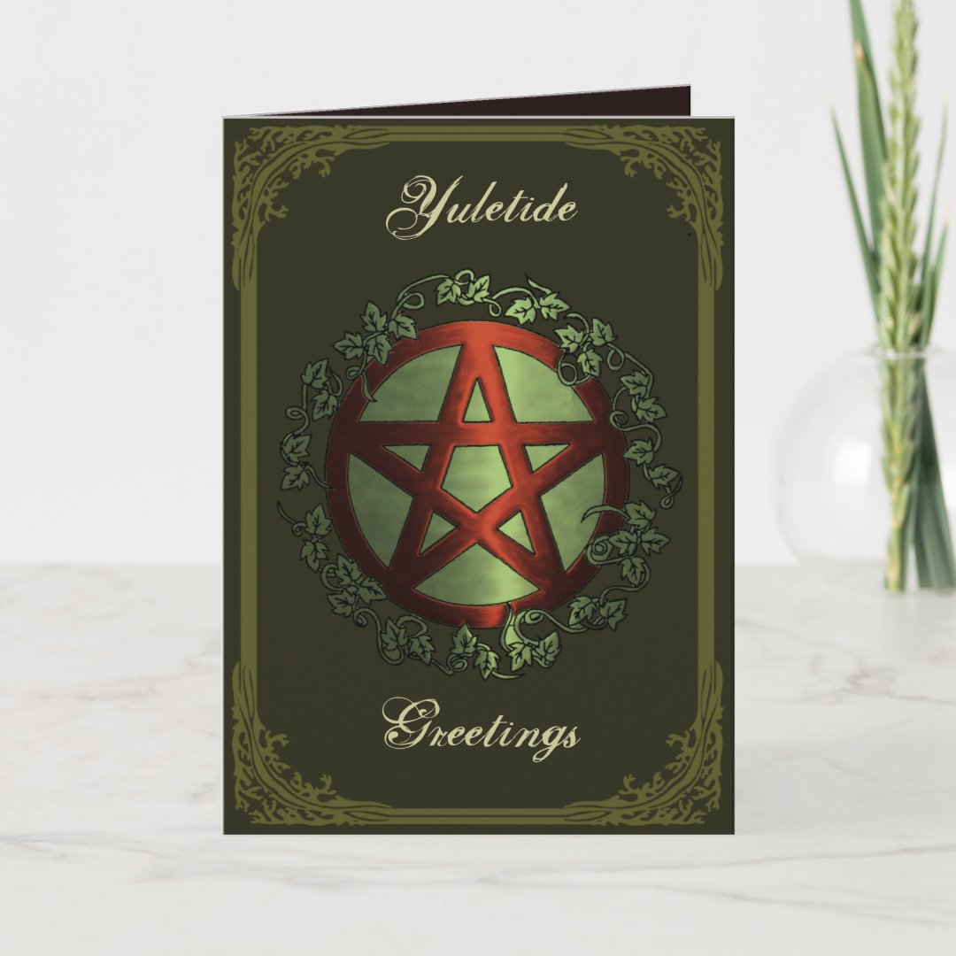 Yuletide Greetings Holiday Card | Zazzle
