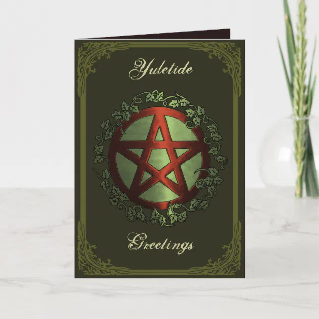 Yuletide Greetings Holiday Card | Zazzle