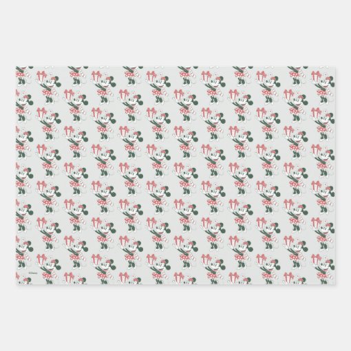 Yuletide Joy | Minnie Noel Wrapping Paper Sheets | Zazzle