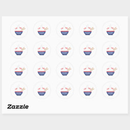 Yum Yum Good Classic Round Sticker | Zazzle