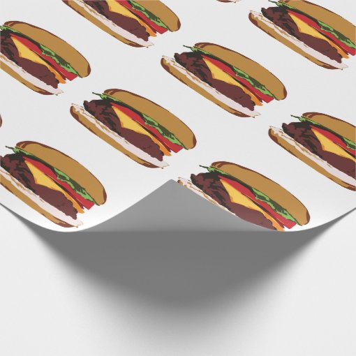 Yummy Cheeseburger Wrapping Paper | Zazzle