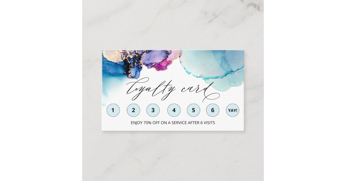 Yummy QR LOGO Rewards Thank you AP29 Loyalty Card | Zazzle