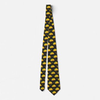 Yummy Taco Pattern Neck Tie | Zazzle