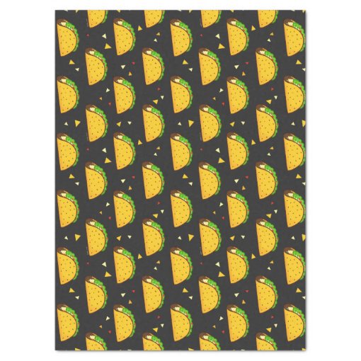 Yummy Taco Pattern Tissue Paper | Zazzle