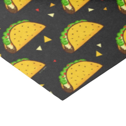 Yummy Taco Pattern Tissue Paper | Zazzle