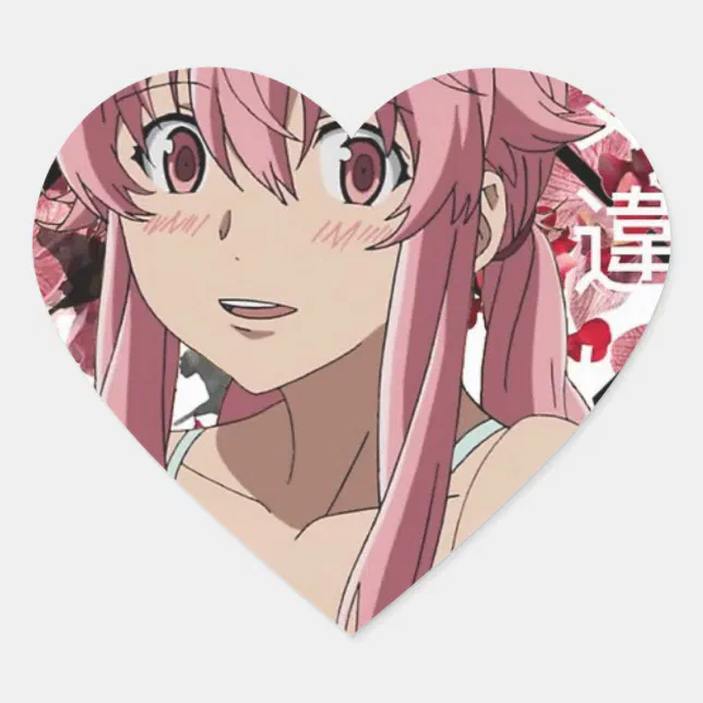 Yuno Gasai Sticker For Laptops and Notebooks Anime | Zazzle