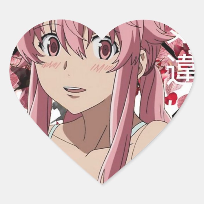 Yuno Gasai Sticker For Laptops and Notebooks Anime | Zazzle.com