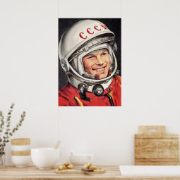 Yuri Gagarin Poster | Zazzle