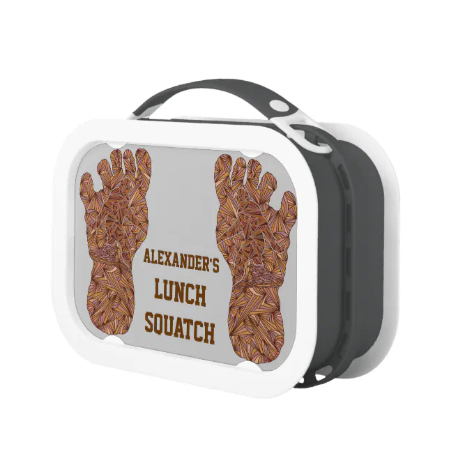 Z Bigfoot Sasquatch Track Funny Lunch Squatch Lunch Box | Zazzle