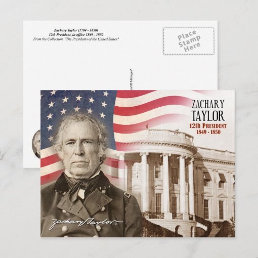Zachary Taylor - 12th President of the U.S. Postcard | Zazzle