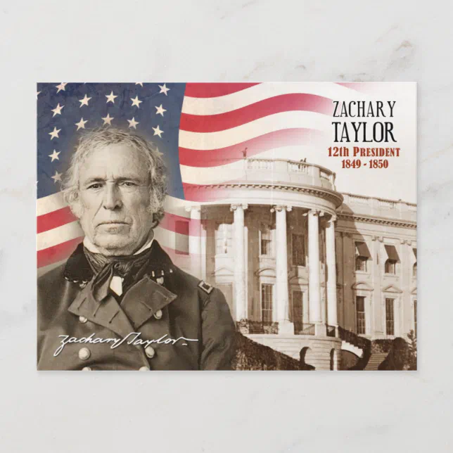 Zachary Taylor - 12th President of the U.S. Postcard | Zazzle