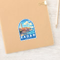 Zadar Croatia Travel Art Emblem Sticker | Zazzle
