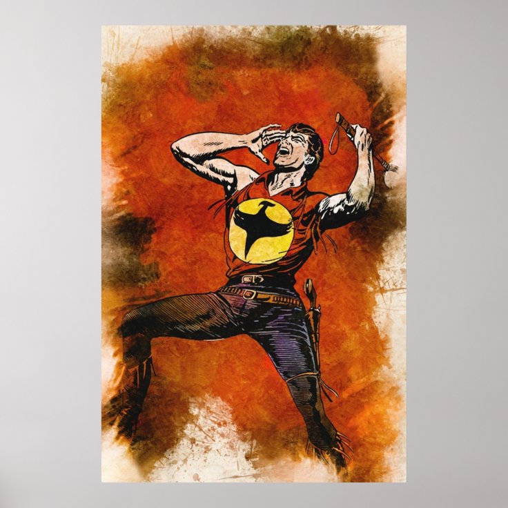 ZAGOR Lo Spirito con la Scure Fan Art Custom Portr Poster | Zazzle