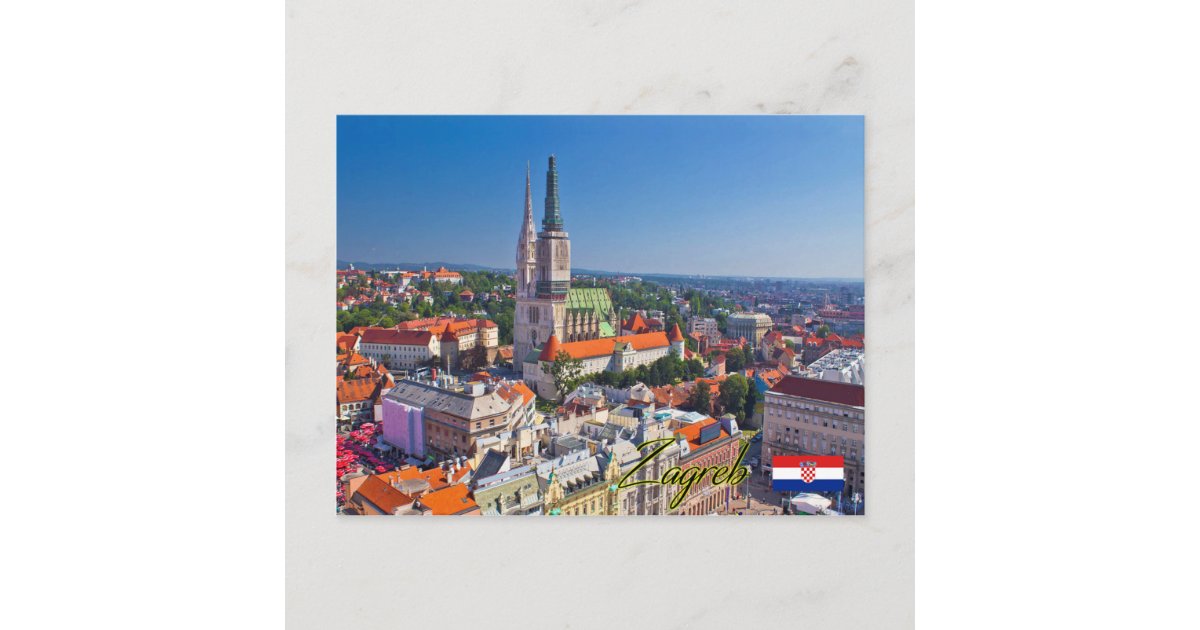 Zagreb Croatia Postcard | Zazzle