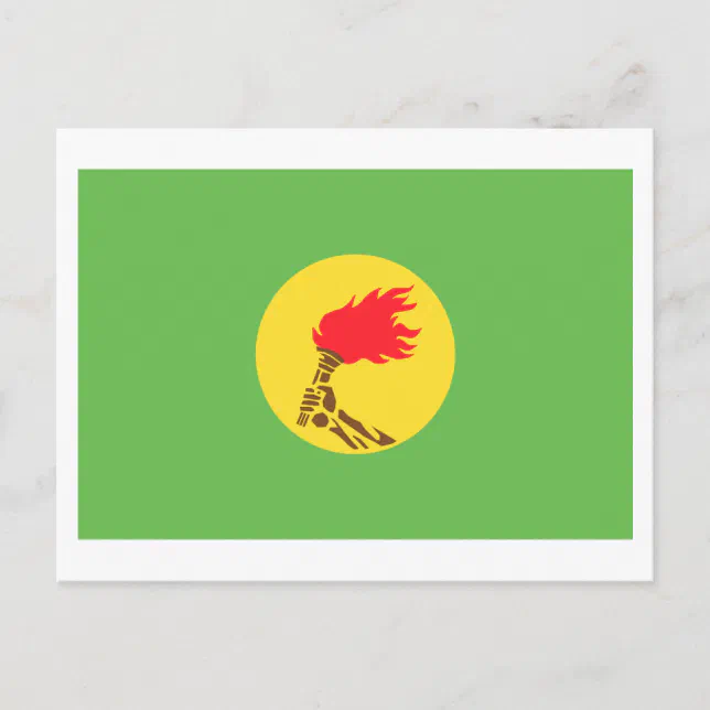 Zaire Flag (1971-1997) Postcard | Zazzle