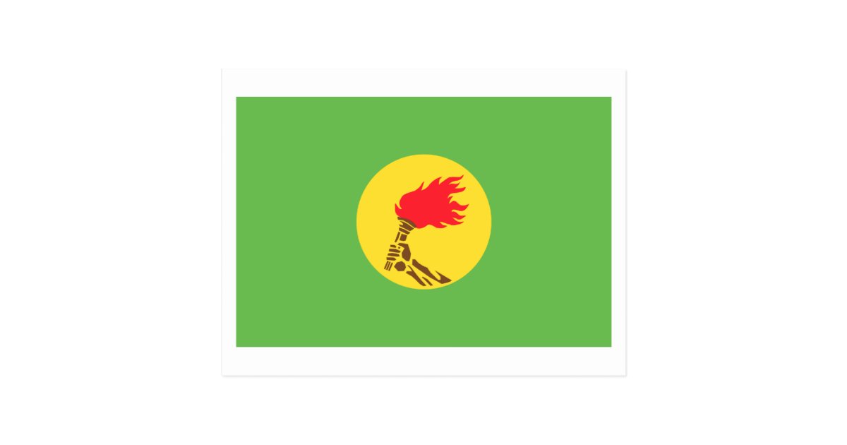 Zaire Flag (1971-1997) Postcard | Zazzle.com