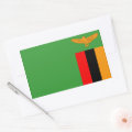 Zambia Flag Rectangular Sticker | Zazzle