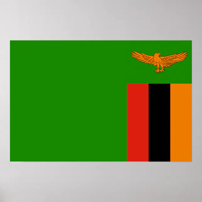 Zambia – Zambian Flag Poster | Zazzle