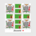 Zambian national symbols /Coat of arms and flag Sticker | Zazzle