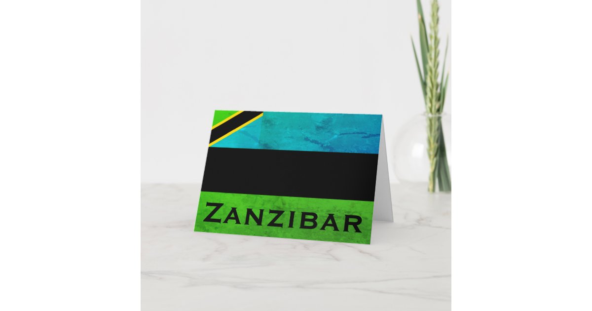 Zanzibar Island, Tanzania Card | Zazzle