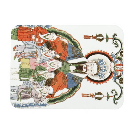 Zao Jun Chinese kitchen god photo magnet | Zazzle