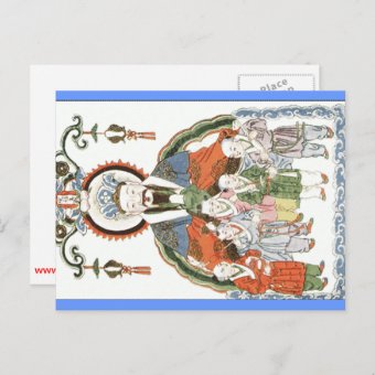 Zao Jun Chinese kitchen god postcard | Zazzle