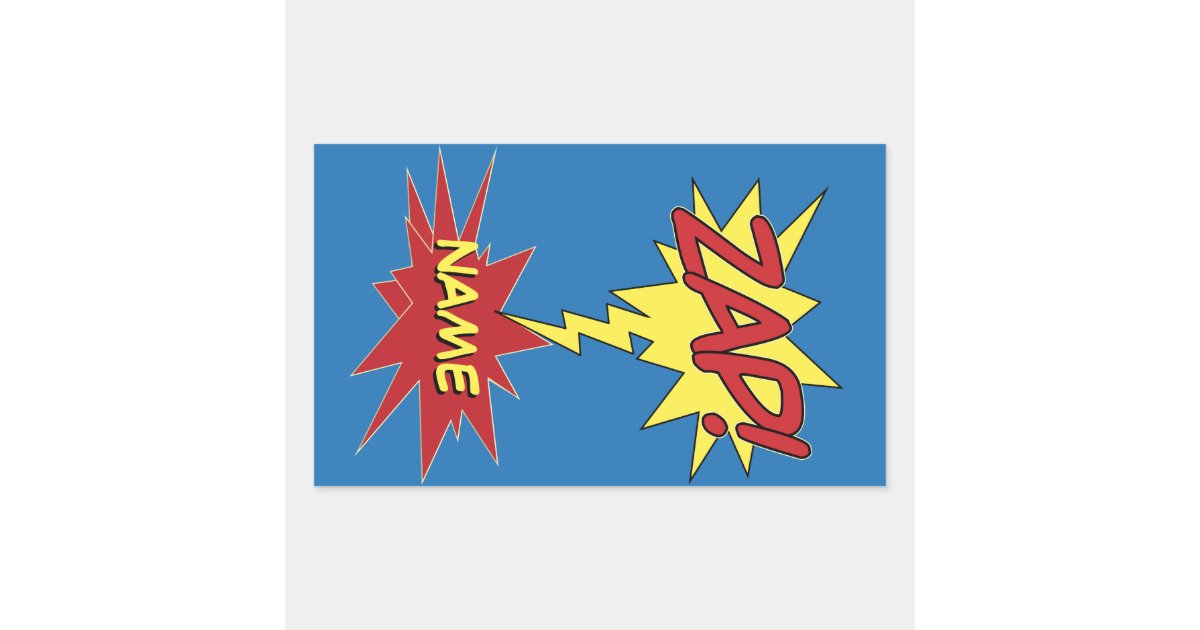 ZAP! custom stickers | Zazzle