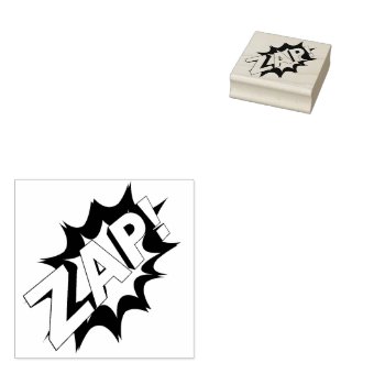 ZAP ! Rubber Stamp | Zazzle