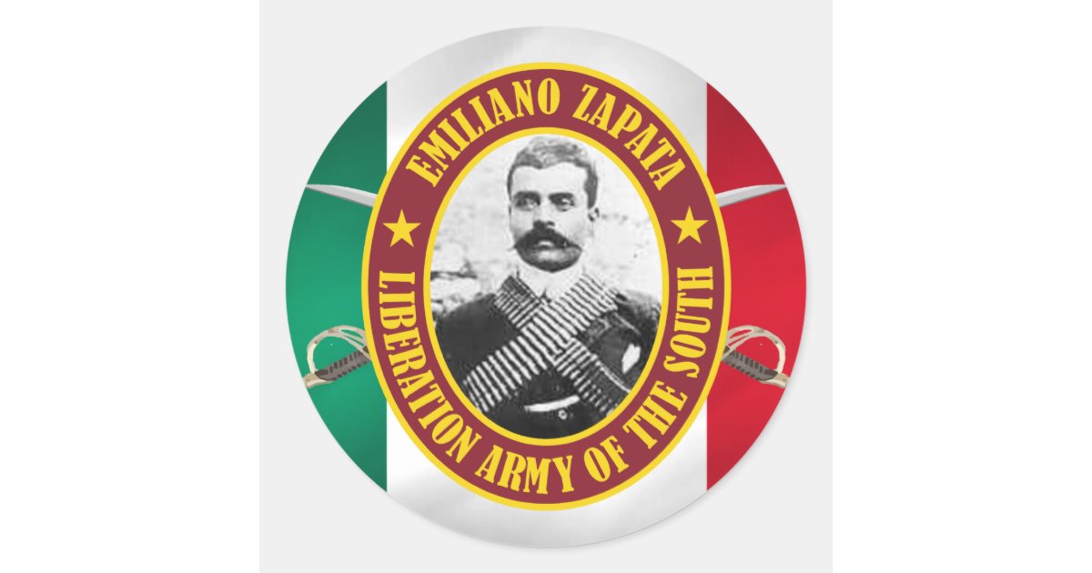 Zapata Classic Round Sticker | Zazzle