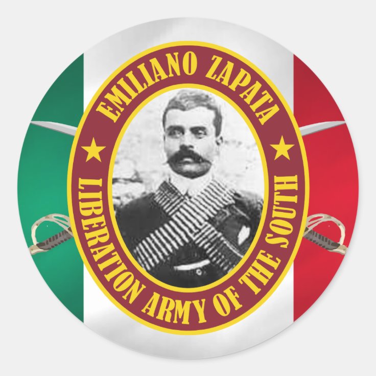 Zapata Classic Round Sticker | Zazzle