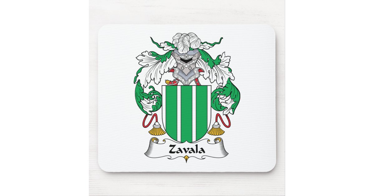 Zavala Family Crest Mouse Pad | Zazzle