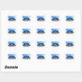 ZAZ462 CONRAIL CABOOSE POSTER CLASSIC ROUND STICKER | Zazzle