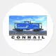 ZAZ462 CONRAIL CABOOSE POSTER CLASSIC ROUND STICKER | Zazzle