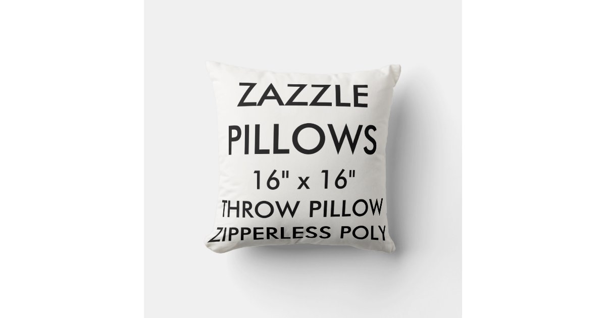 Zazzle Custom Zipperless Polyester Throw Pillow | Zazzle
