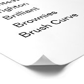 Zazzle Script Font Comparison A - G Poster | Zazzle