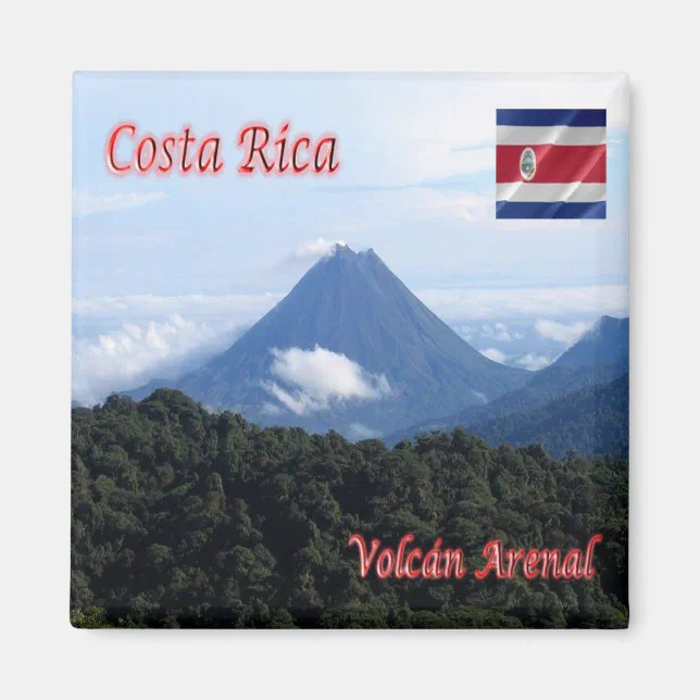 zCR011 COSTA RICA, Volcan Arenal, America, Fridge Magnet | Zazzle