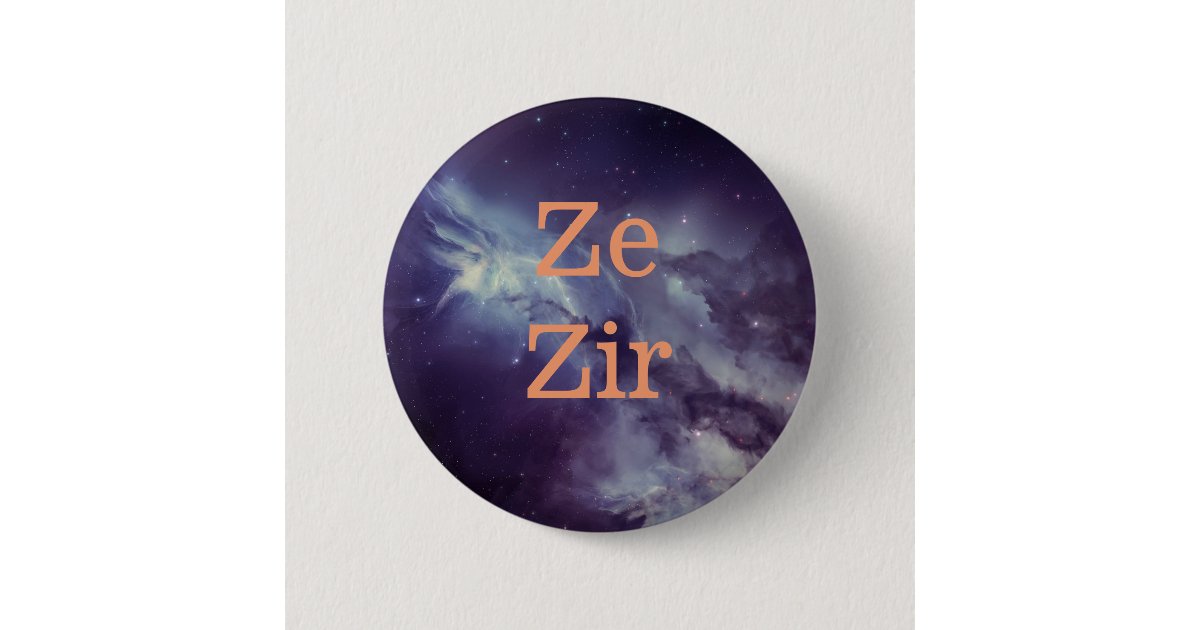 Ze Zir pronoun pin | Zazzle
