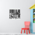 Zebra Barcode Art Poster | Zazzle